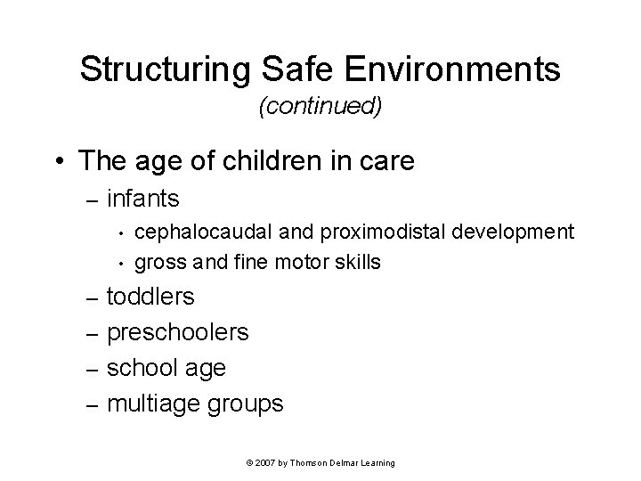 Chapter 2 Creating Safe Environments For Early Childhood