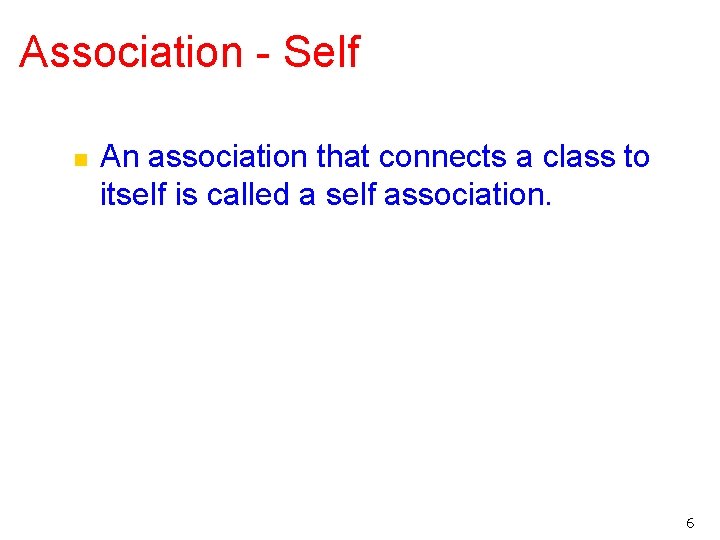 UML and Classes Objects and Relationships 2 Defining