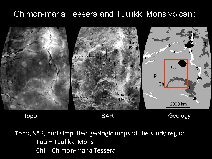 ANALYSIS OF THE IMAGES OF THE VENUS SURFACE