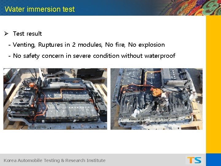 EVS GTR IWG 19 Water immersion test December
