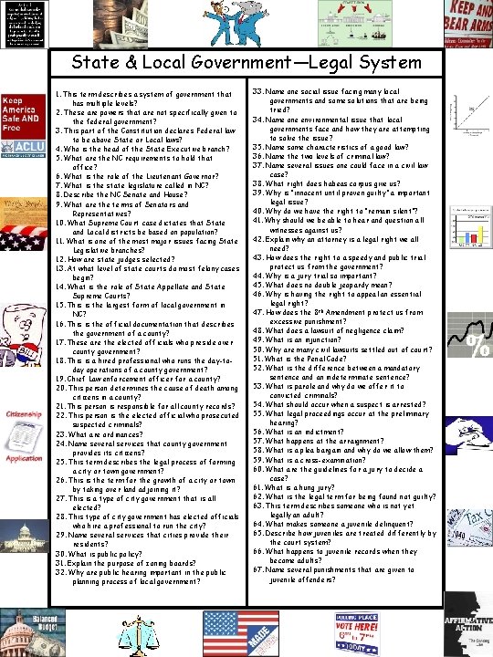 State Local GovernmentLegal System 1 This term describes