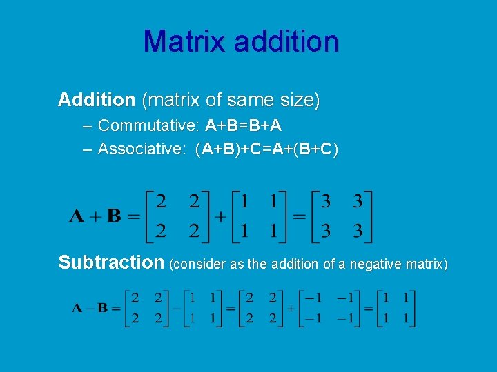 Matrix Algebra and why its important Methods for