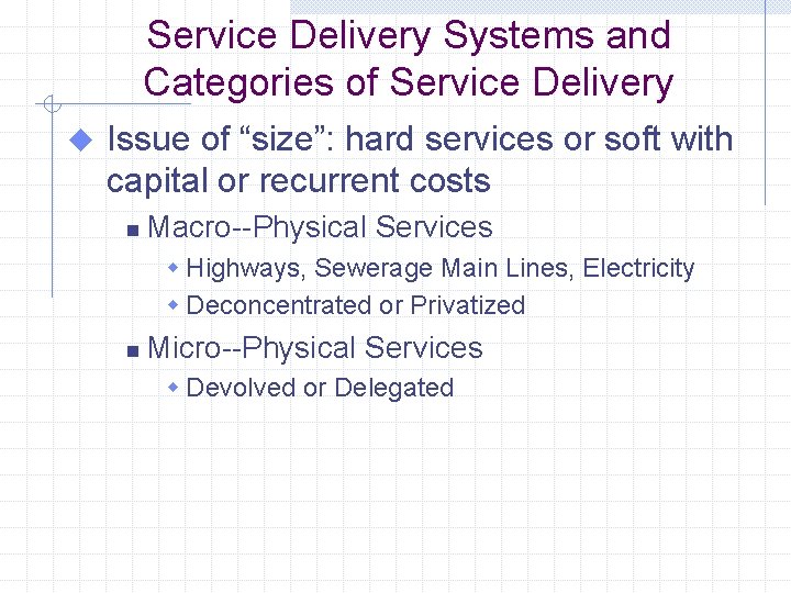 The Problem Models of Social Services Systems The