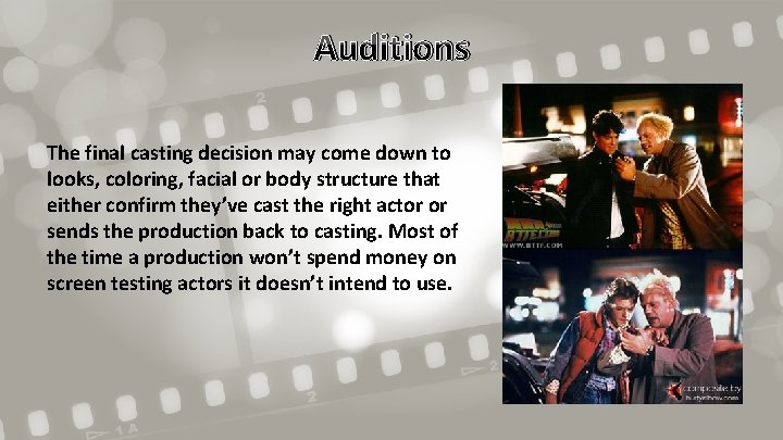 A Power Point lesson by Jim Soto CASTING