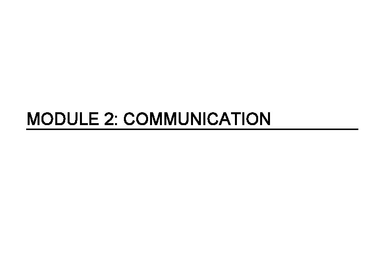 MODULE 2 COMMUNICATION SESSION 2 1 PARA SOCIAL