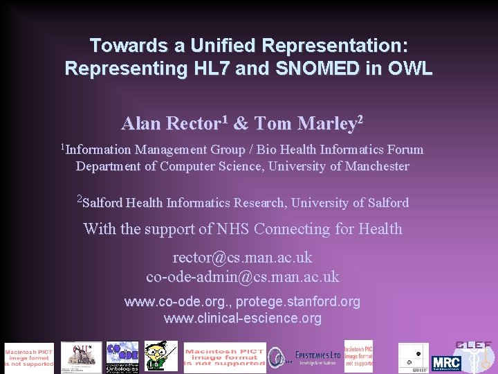 Towards a Unified Representation Representing HL 7 and