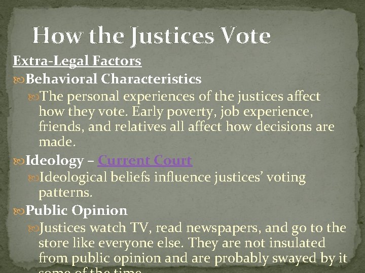 The Supreme Court Put case BRIEF in basket