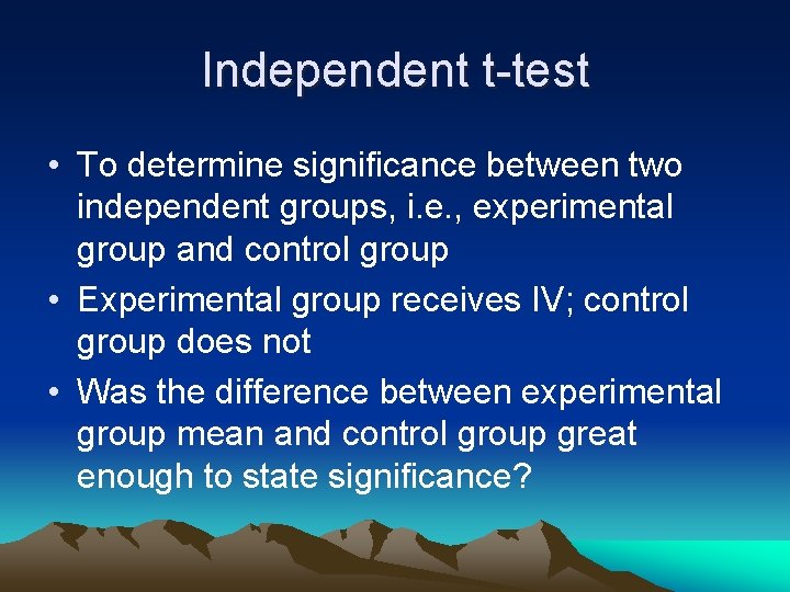 Inferential Statistics Significance Testing Chapter 13 Important Terms