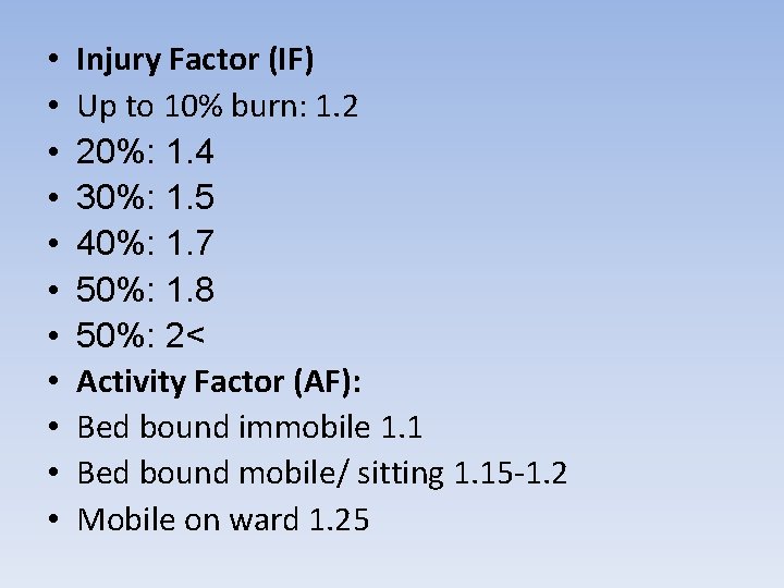 Identify the types and degree of burns Understand