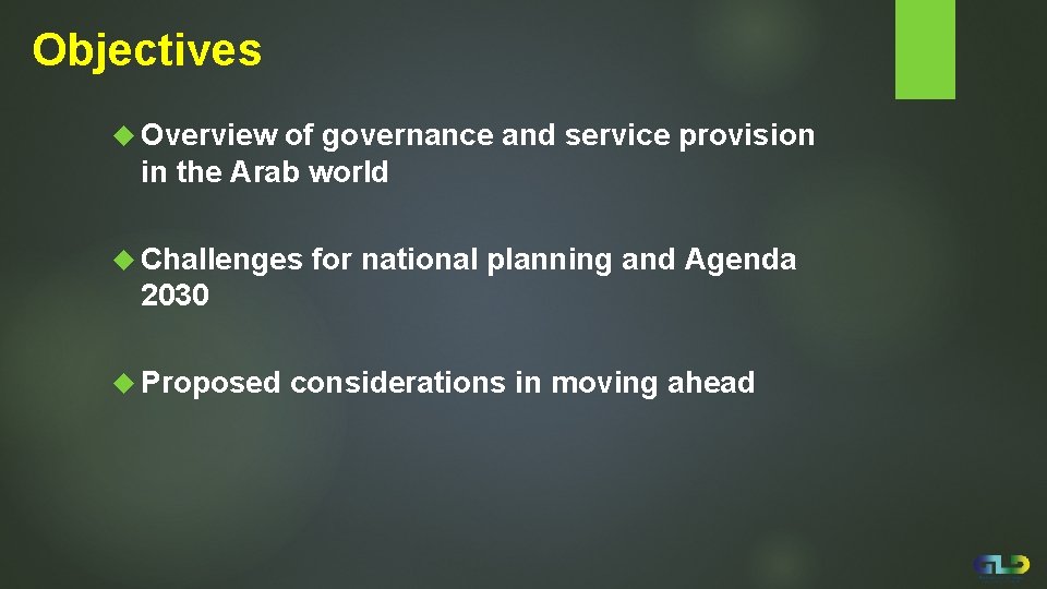 SocioEconomic challenges and governance transformation in the Arab