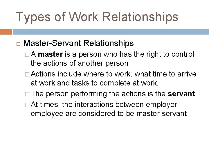 AGENCY LAW Objective 3 02 Understand agency law