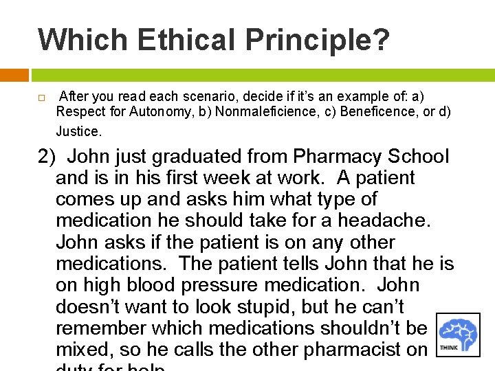 Obj 8 5 Differentiate between the four principles