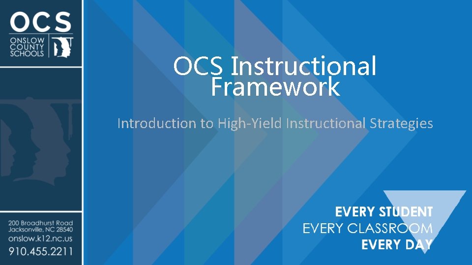 OCS Instructional Framework Introduction to HighYield Instructional ...