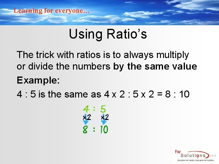 Learning for everyone Integrating Maths into Childcare Qualifications