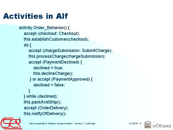 Interchangability in software design notation programs models visual