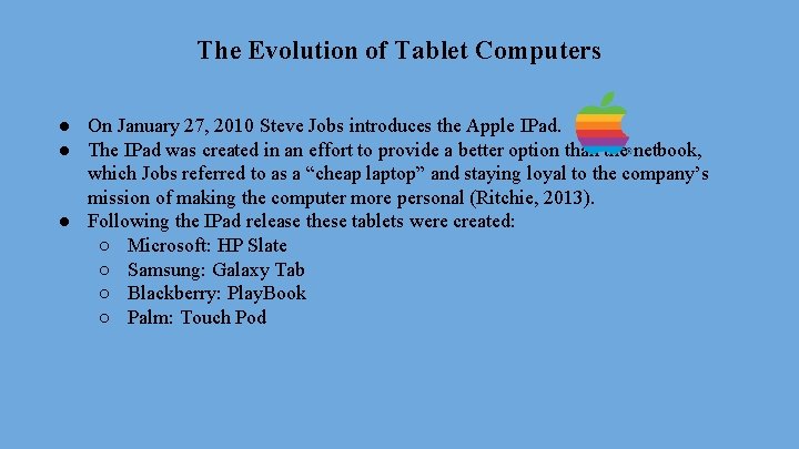Tablets in the K12 Educational Setting EDTC 805