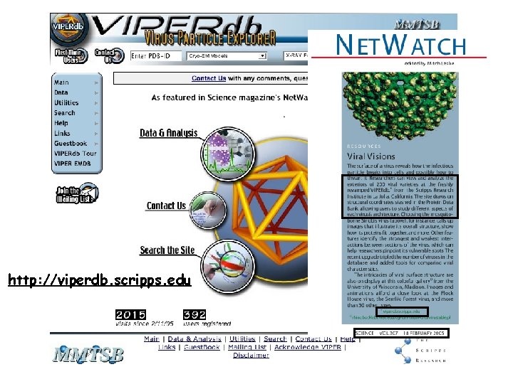 Visualization of Biomolecular Complexes Vijay Reddy The Scripps