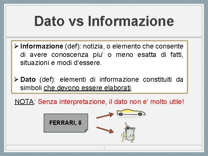 Corso di Basi di Dati Introduzione ai Database