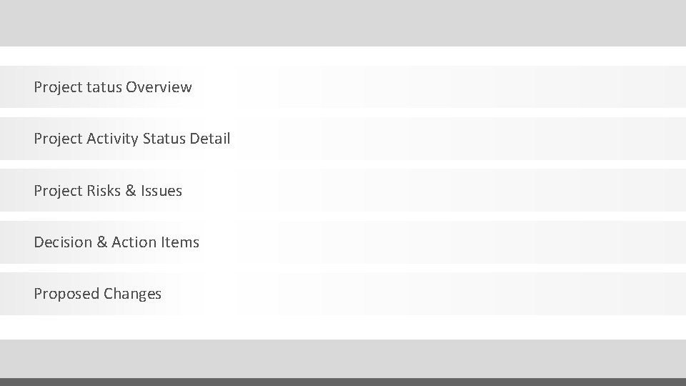 Project Governance Deck Template Project Meetings Structure and