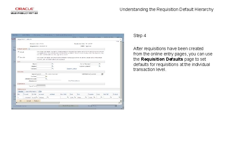 Understanding the Requisition Default Hierarchy Concept Understanding the