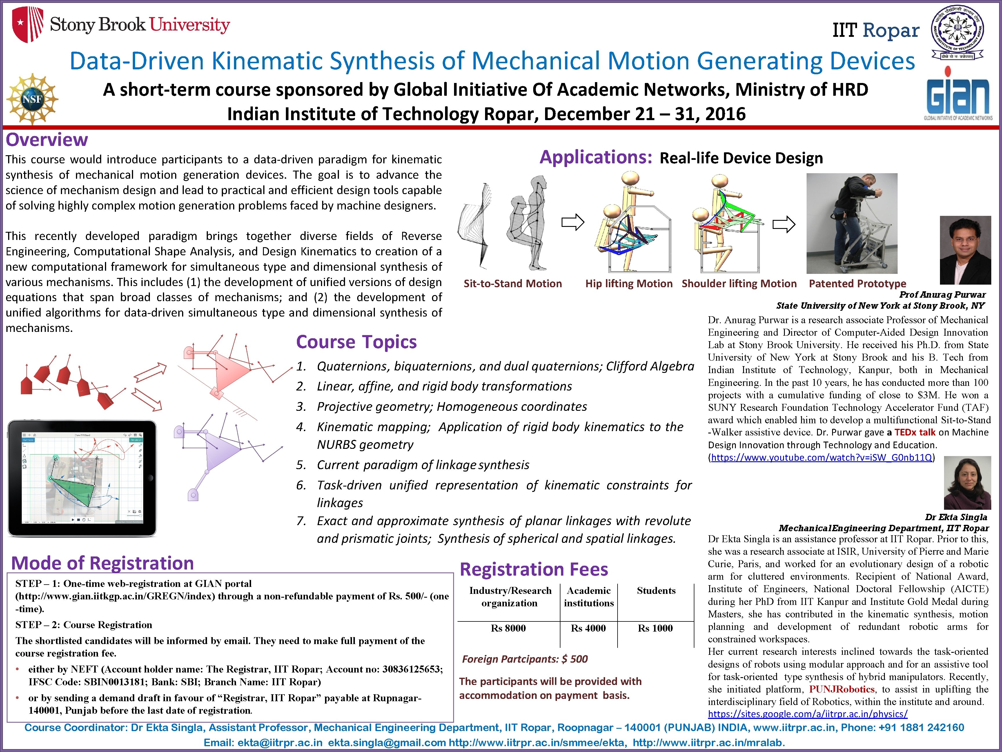 IIT Ropar DataDriven Kinematic Synthesis of Mechanical Motion