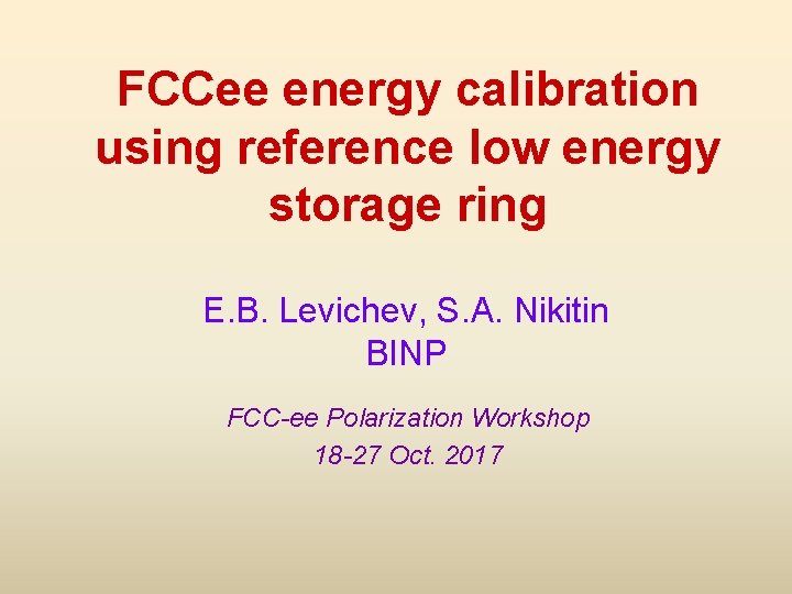 FCCee energy calibration using reference low energy storage