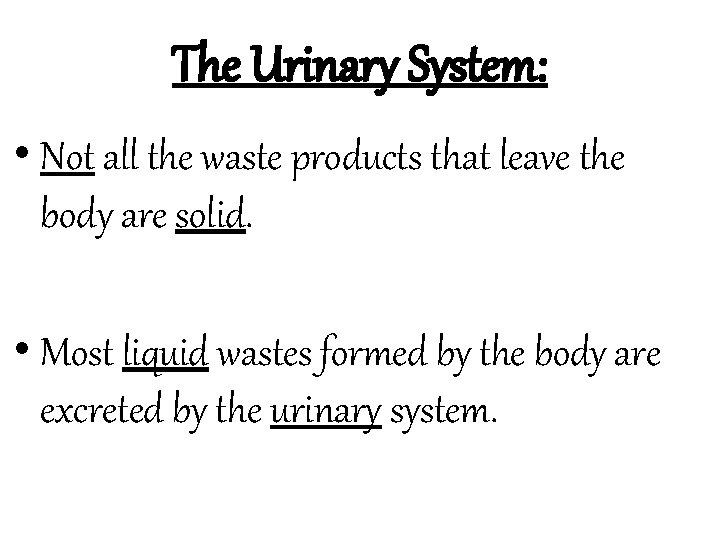 Excretory System Coach Book pgs 69 70 Purpose