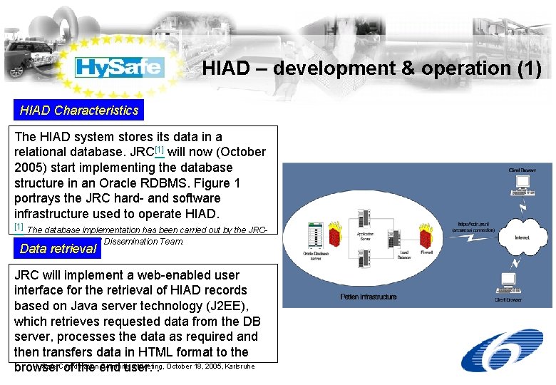 Status of WP 5 The Hydrogen Incident and