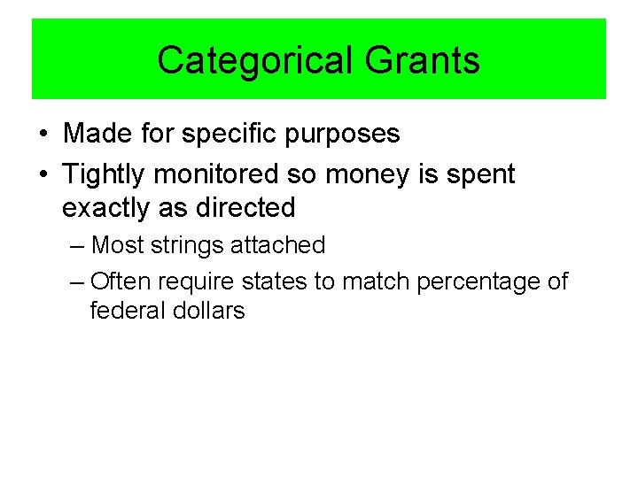 The National Budget A Tool of Federalism Congress