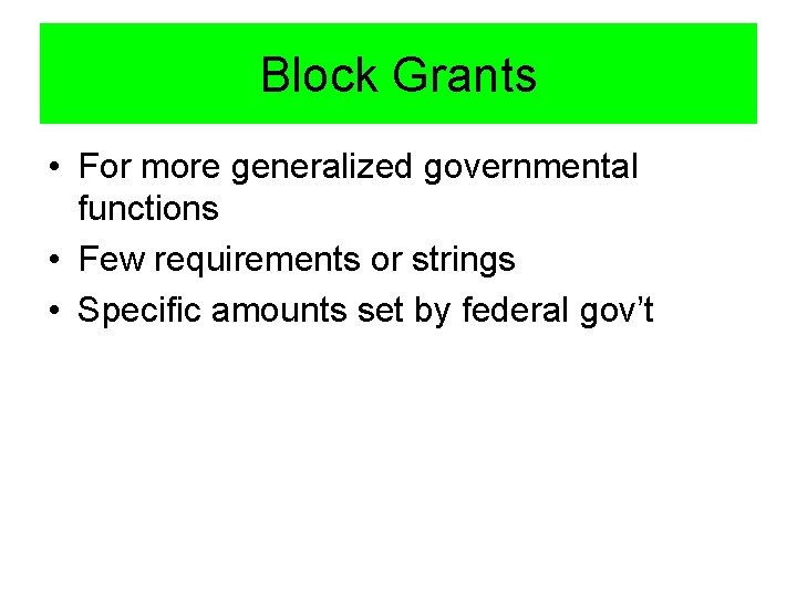 The National Budget A Tool of Federalism Congress