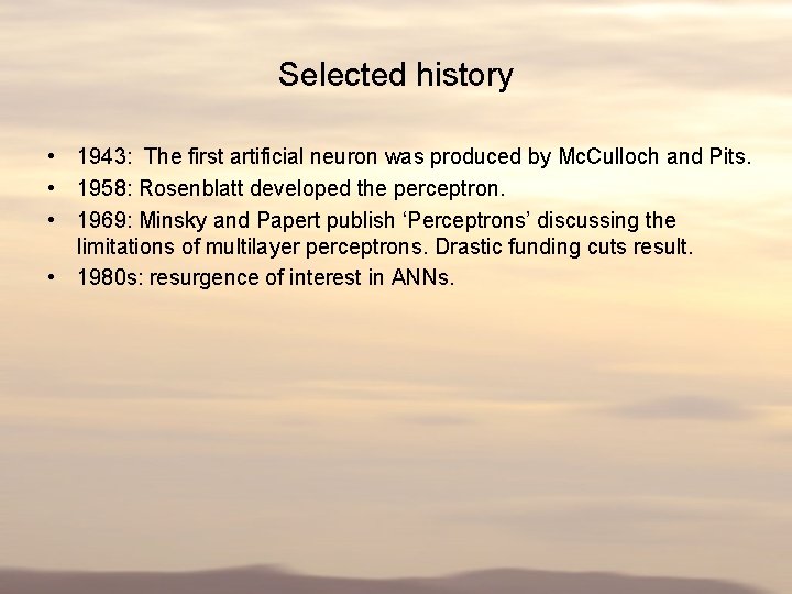 An Introduction to Neural Networks Presented by Greg