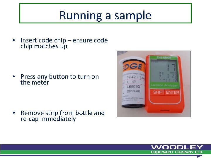 The Edge Handheld Lactate Analyser Rachel Hilton Dip