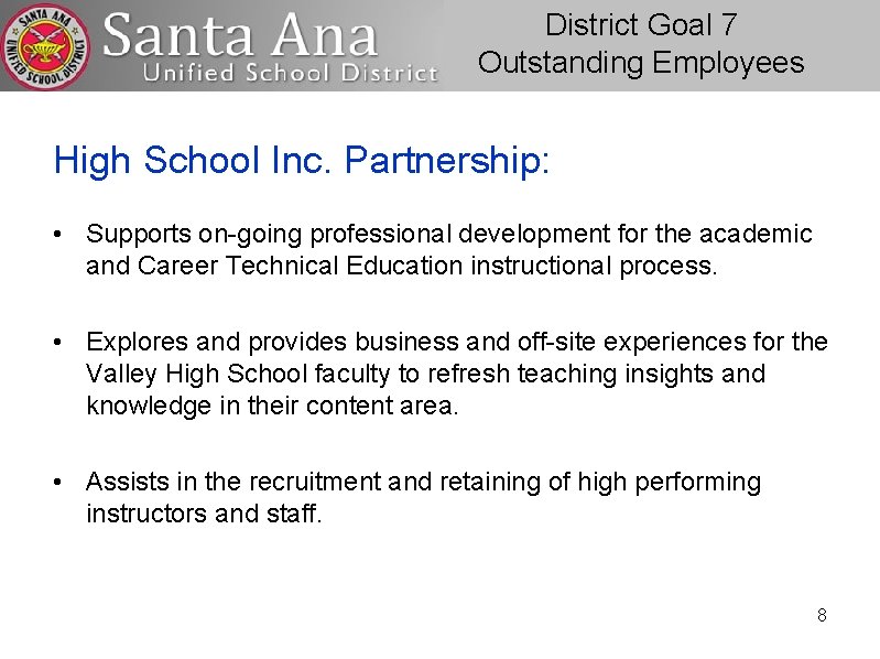 High School Inc Academies at Valley High School