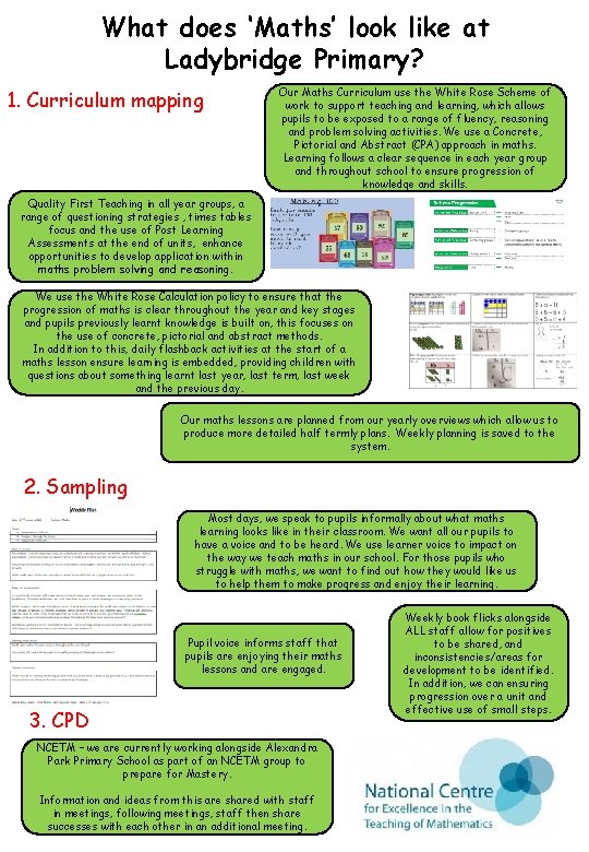 What does Maths look like at Ladybridge Primary