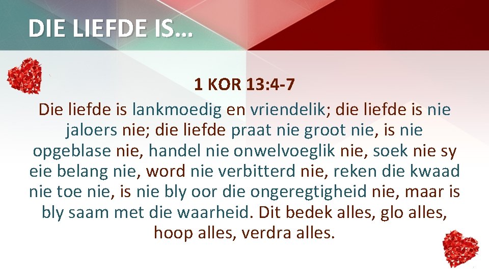 N NUWE GEBOD JOH 13 34 35 n