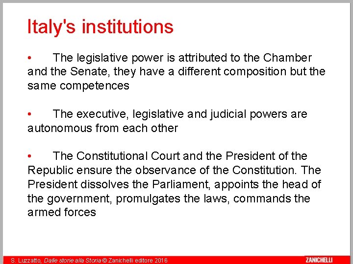 Unit 3 Rebuilding the world Ch 8 Italy