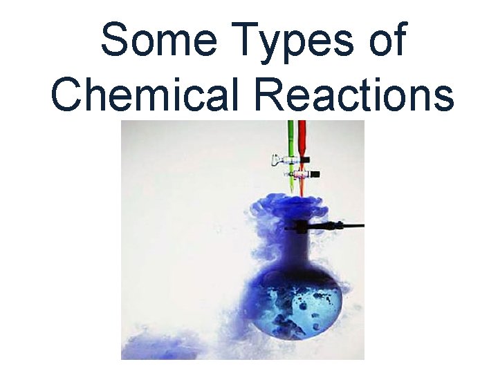 Some Types of Chemical Reactions Can you spot