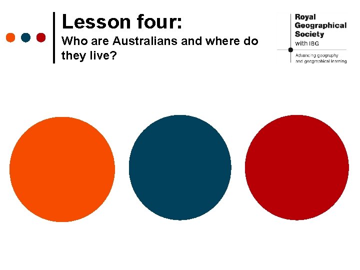 Lesson four Who are Australians and where do