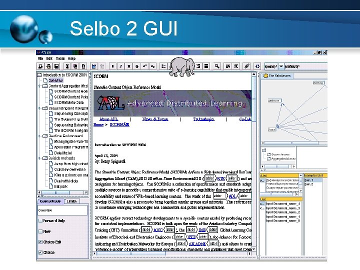 Intelligent Services in Selbo 2 SCORM Editor for