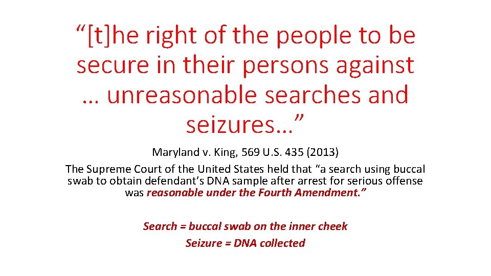 th 4 The Amendment Unreasonable Searches and Seizures