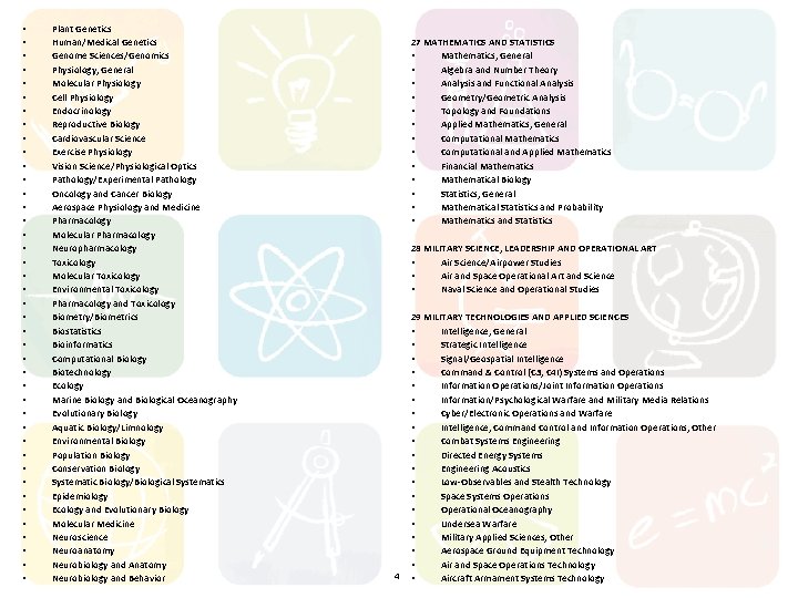 STEM Majors ChinSung Lin STEM Designated Degree Program