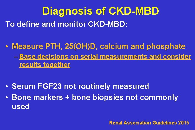 Renal bone disease Professor Mike Stone University Hospital