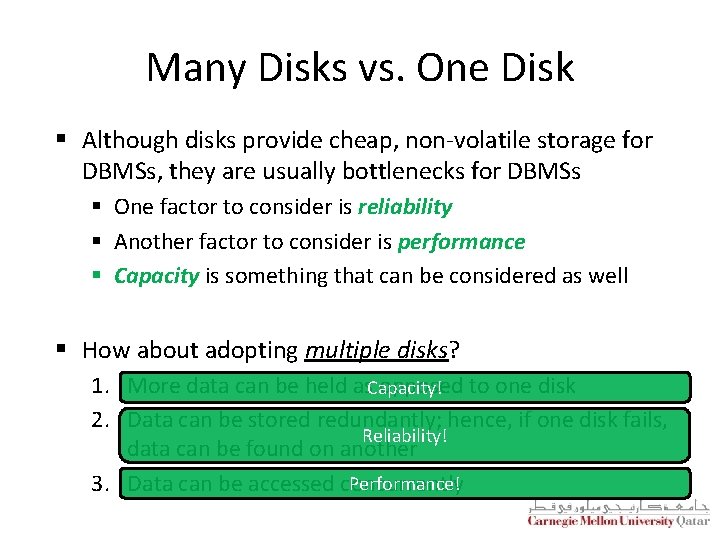 Database Applications 15 415 DBMS Internals Part I