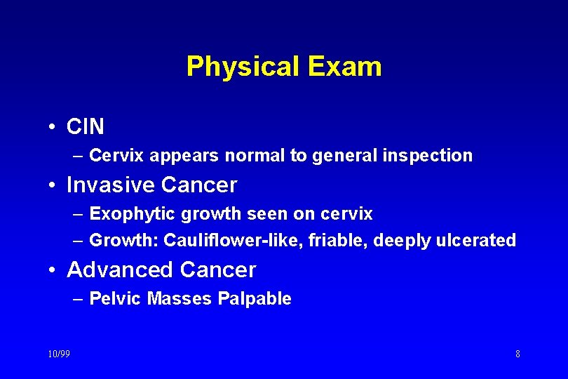 Cervical Cancer Pap Smears 1099 1 Epidemiology 16