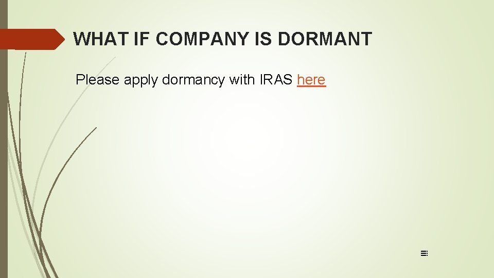 MARCH You need to file ECI by 31