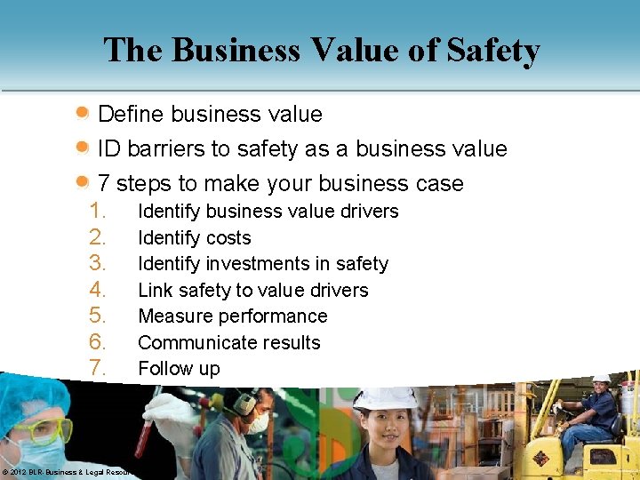 How to Promote the Business Value of Safety