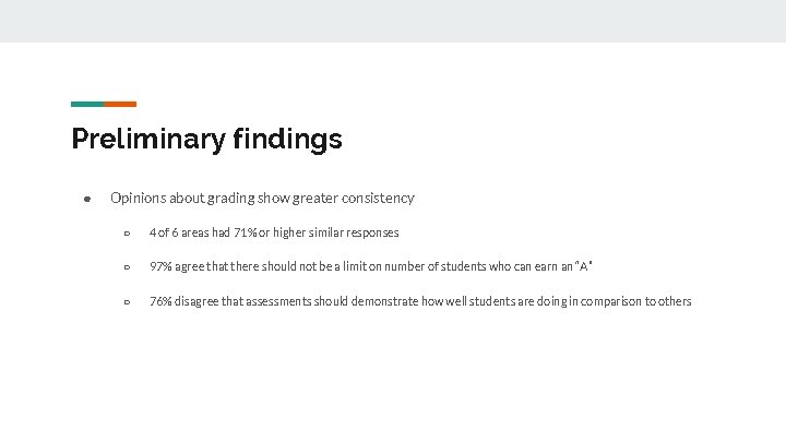 Grading Practices Study September 13 2018 High School