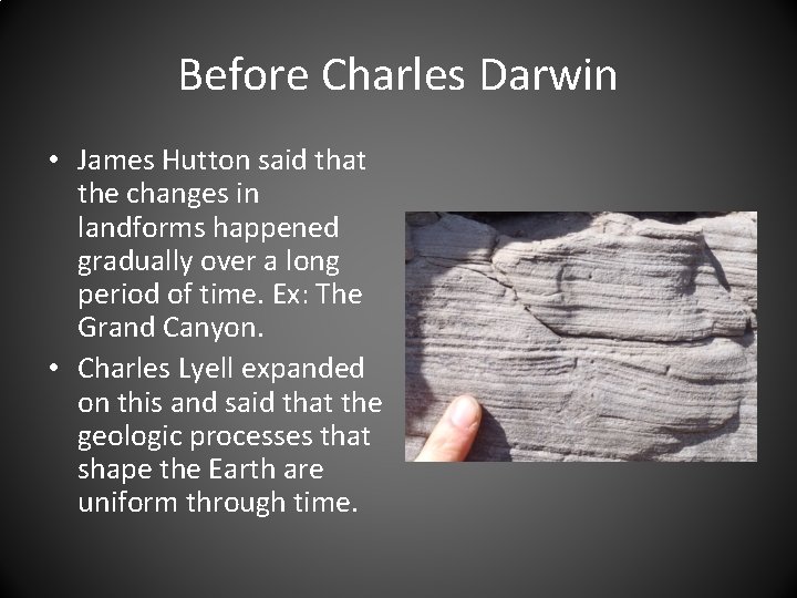 Principles of Evolution Activate Prior Knowledge Have you