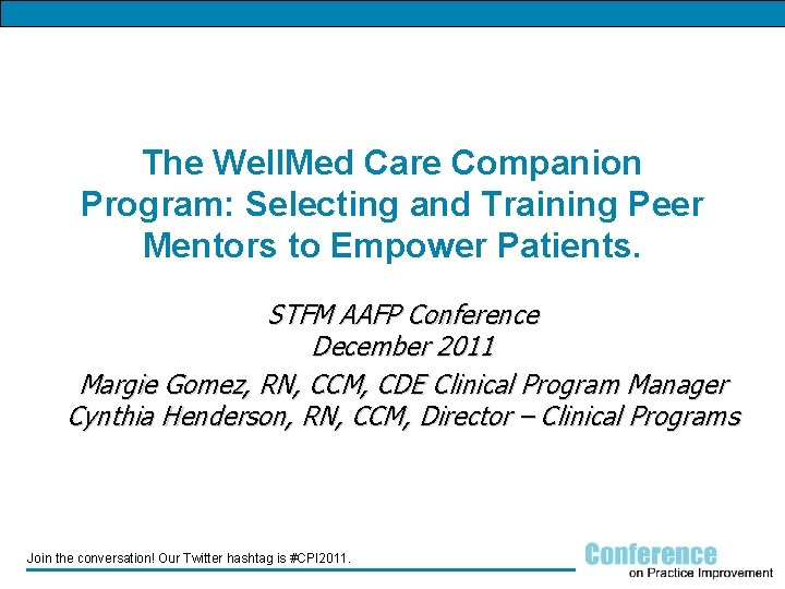 The Well Med Care Companion Program Selecting and