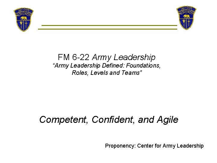 FM 6 22 Army Leadership Army Leadership Defined